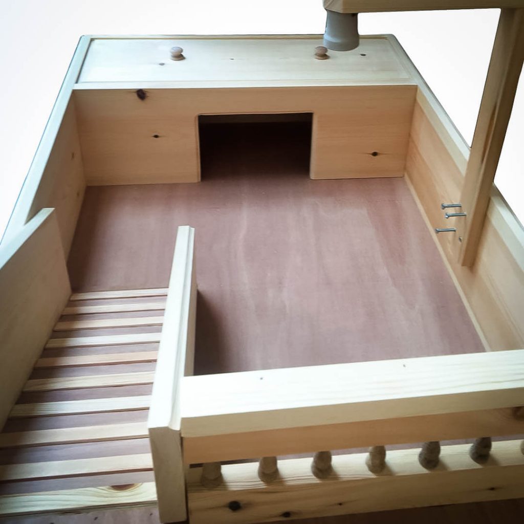 2 Tier Tortoise Table with Balcony | Happy Tortoise Habitats